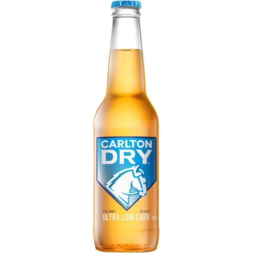 CARLTON DRY ULTRA LOW CARB 330mL Stubbies | PALS