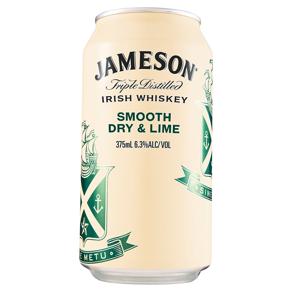 JAMESON SMOOTH DRY & LIME 375mL CANS | PALS
